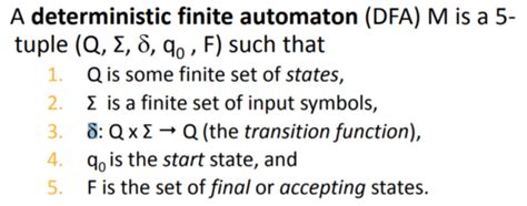 finite automata flashcards quizlet