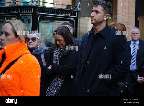 Actress Diane Burke Centre Arrives For The Funeral For Former