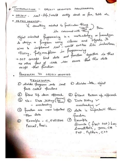W1 C1 Introduction To Oop Concept Pdf
