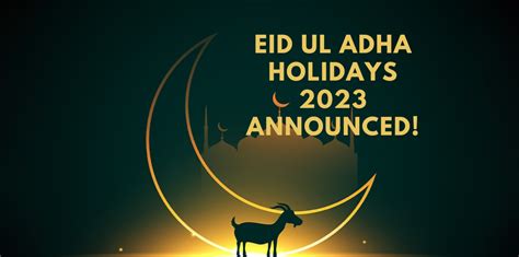 Government Of Pakistan Announces Eid Ul Adha Holidays 2023