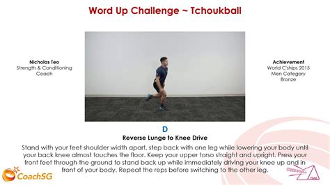 D Reverse Lunge To Knee Drive Youtube