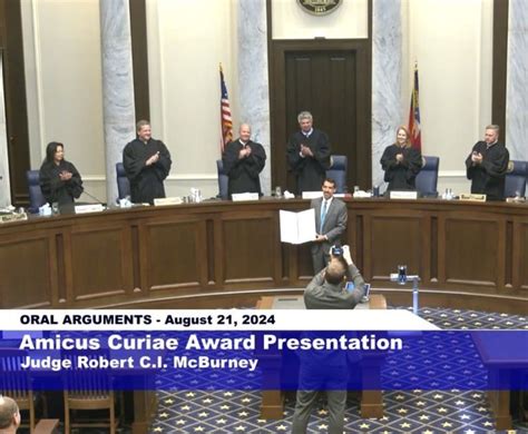 Daily Report Alm On Linkedin Judge Gets Standing Ovation For Service