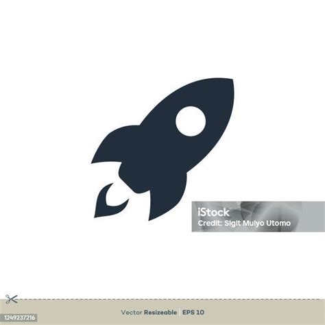 로켓 은 아이콘 벡터 로고 템플릿 일러스트 디자인을 시작했다 벡터 Eps 10 로켓에 대한 스톡 벡터 아트 및 기타 이미지 로켓 아이콘 날아오름 활동 Istock