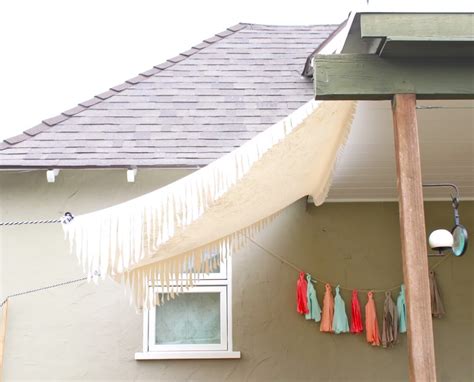 Diy Canvas Awning How To Shade Patio Popsugar Home Photo 2