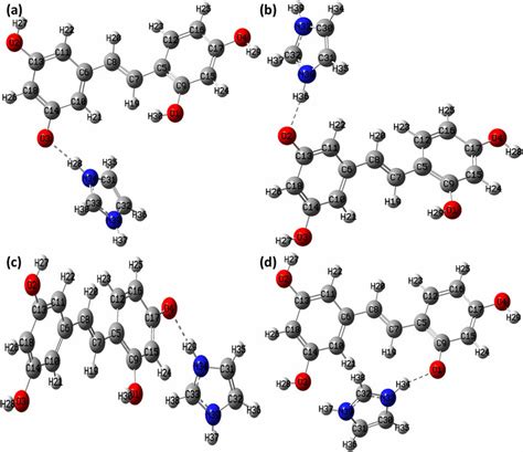 Possible Optimized Structures Of The Ct Complex A C1 B C2 C C3
