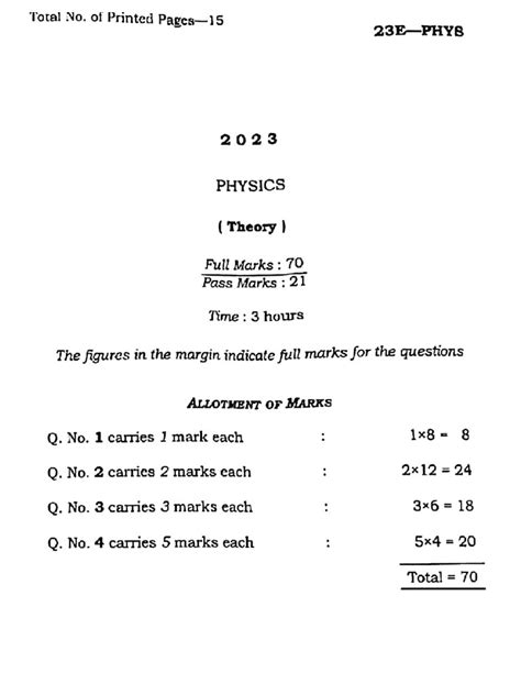 Physics 2023 Pdf