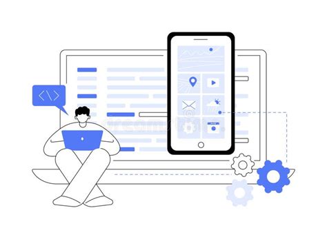 Native Mobile App Abstract Concept Vector Illustration Stock Vector Illustration Of Mobile