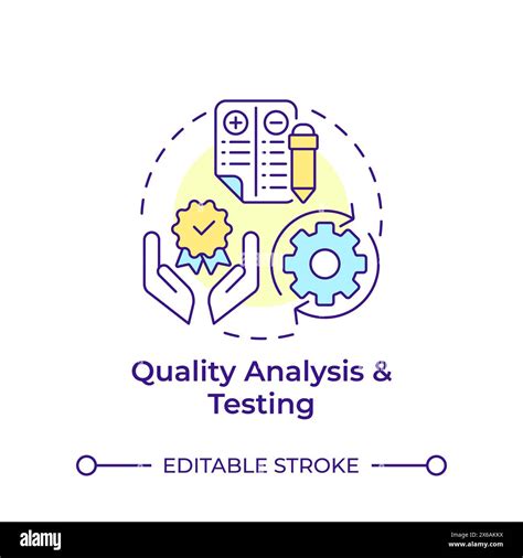 Quality Analysis And Testing Multi Color Concept Icon Stock Vector