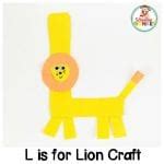 L Is For Lion Alphabet Craft