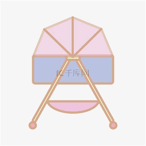 婴儿用品摇床插画素材图片免费下载 千库网