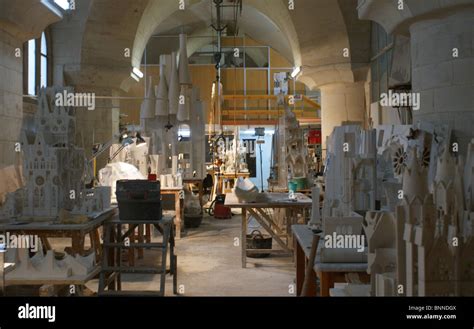 Prototype Workshop For Gaudi Sagrada Familia Cathedral Church In