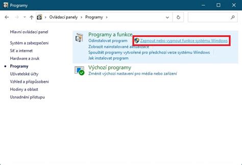 Jak zapnout nebo vypnout funkce systému Windows 10 Čisté PC