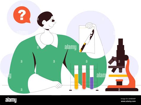 Forensics Technology Vector Illustration Featuring Biometric Access