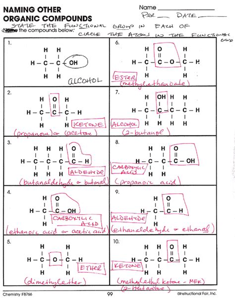 Functional Group Practice Quiz