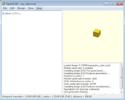 Tutorial Create A D Printable Cube With Openscad Patrik Thalin