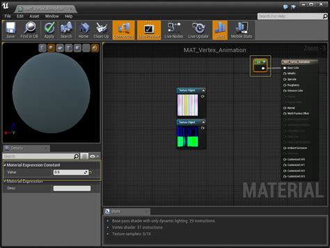 Vertex Animation Tool Timeline Meshes Unreal Engine Documentation