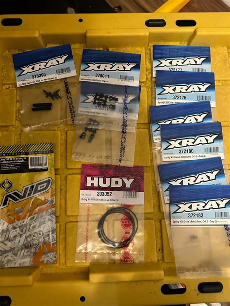 NIP Th Scale XRAY X Parts Lot Front Springs Shock Parts Body Posts Bearings R C Tech