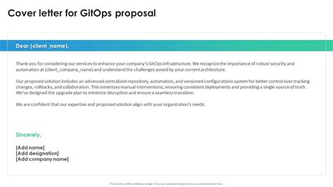 Cover Letter For Gitops Proposal Ppt Example