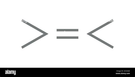Less Than Greater Than And Equal Symbol In Mathematics Inequality