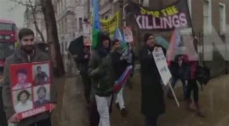 Members Of Baloch And Sindhi Community Protest Against Pakistan In