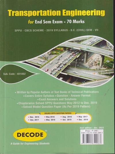 Decode Transportation Engineering Civil Engineering Sem 7 Sppu