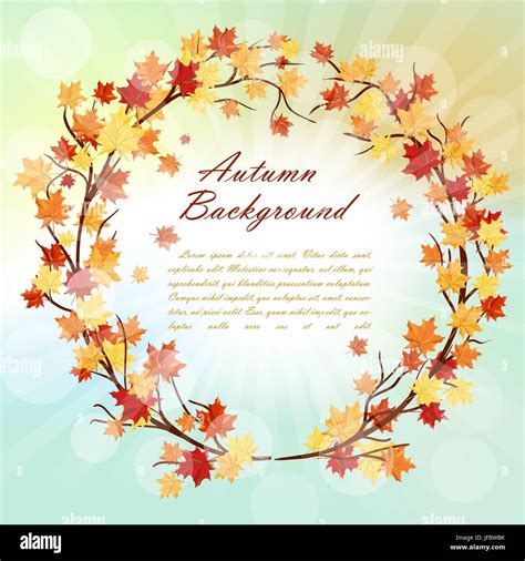 Autumn Frame Stock Vector Image And Art Alamy
