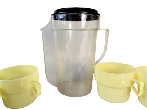 Vintage Sterilite Tupperware Drinkware Set For 4 Camping Etsy