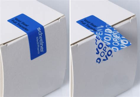 Schreiner MediPharm maßgeschneiderte Void Labels Etiketten Labels