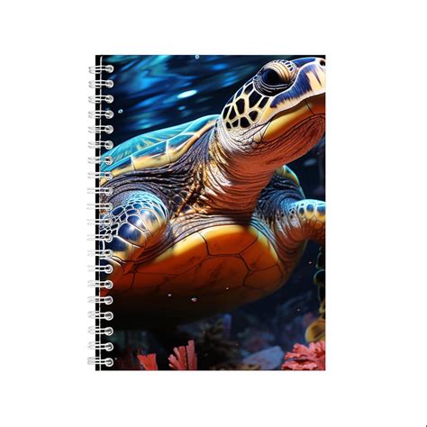 Underwater Realistic Turtle 86 A5 Notepad Present Shop Today Get It