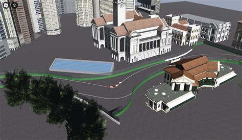 Scripted Formula One Track Singapore Circuit Clearly Development