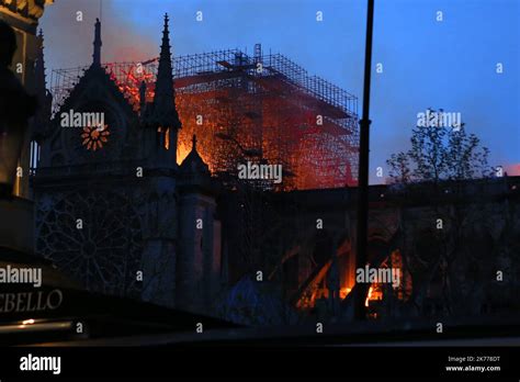 A Fire Has Broken Out At The Famous Notre Dame Cathedral In Paris And