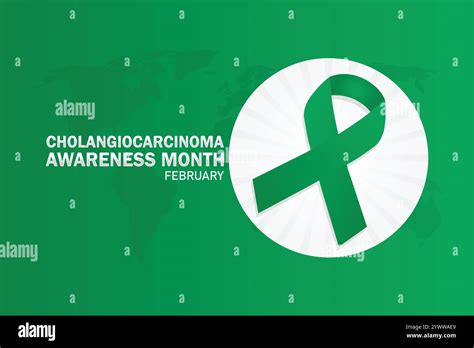 Cholangiocarcinoma Awareness Month Wallpaper With Shapes And Typography