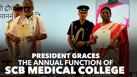 President Droupadi Murmu Graces The Annual Function Of Scb Medical