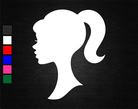 Barbie Head Silhouette Logo