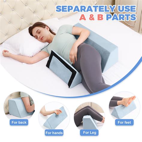Side Sleeping Positioning Wedge Pillow Belt Connection