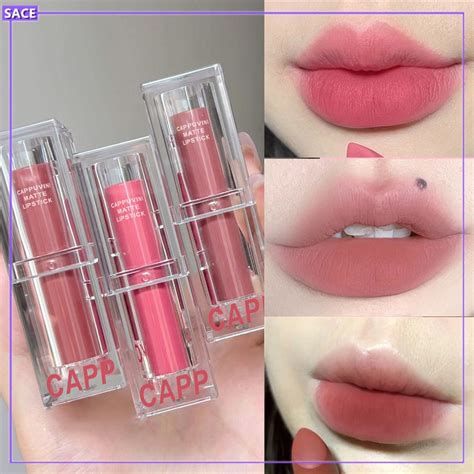 Cappuvini Matte Lipstick Misty Kiss Lock Color Silky 24h Long Lasting