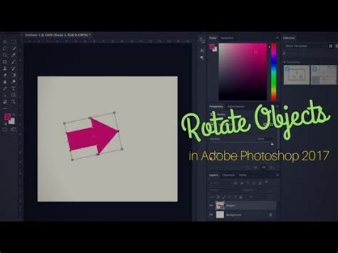 How To Rotate Objects In Adobe Photoshop CC YouTube
