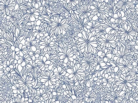 Premium Ai Image Flowers Pattern Background