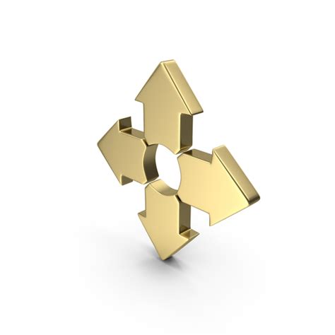 Four Directions Arrow Gold Png Images And Psds For Download Pixelsquid