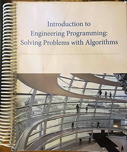 introduction to engineering programming solving problems with
