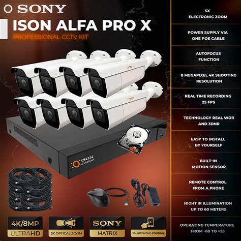 Video Surveillance System For 8 Cameras Ison Alfa Prox8isoncom