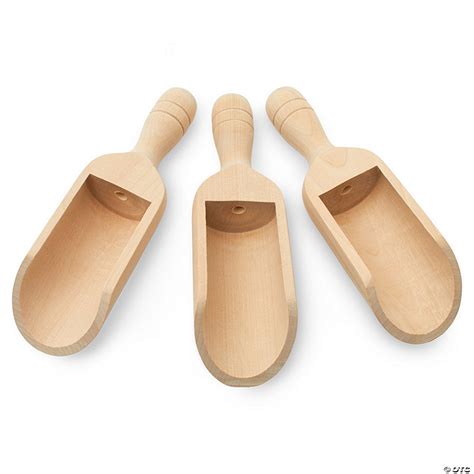 Woodpeckers Crafts Diy Unfinished Wood 8 Scoopers Pack Of 5