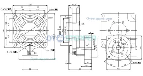 Buy Zct130 10 18 14 73 Hollow Rotating Platform Gearbox Ratio 10 1 18 1 For 86mm Nema34 Stepper