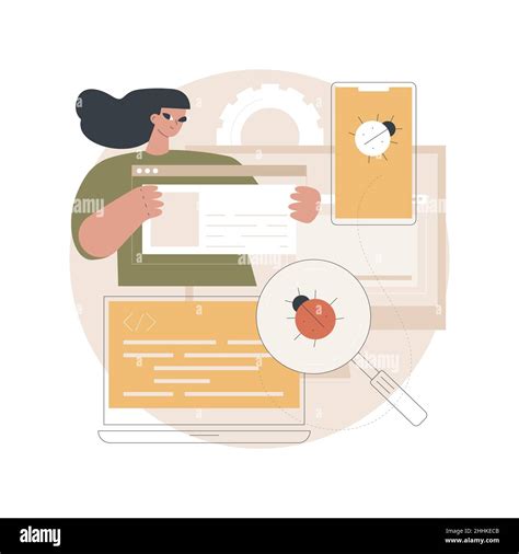Cross Platform Testing Abstract Concept Vector Illustration Cross