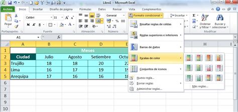C Mo Funcionan Las Escalas De Color Formato Condicional Excel Paso A Paso Excel Intermedio