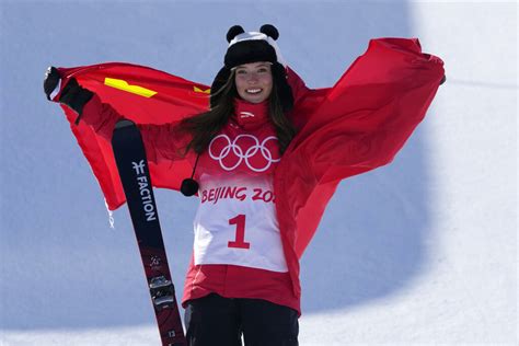 Skiing For Joy Gu Wins 3rd Olympic Medal A Halfpipe Gold Sentinel