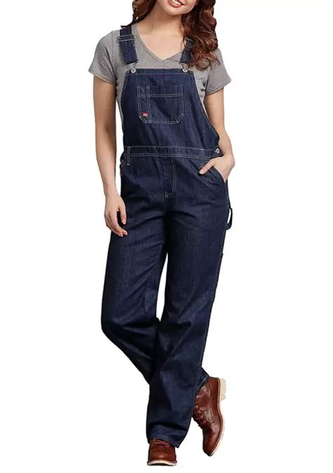 Dickies® Womens Relaxed Fit Straight Leg Bib Overalls Belk