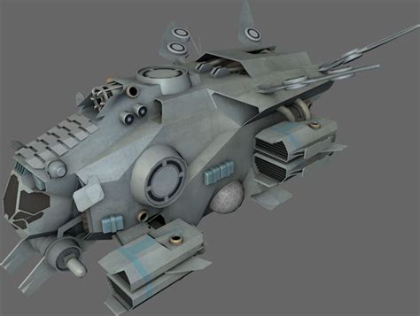 Alien Interceptor Free 3d Model Obj Free3d
