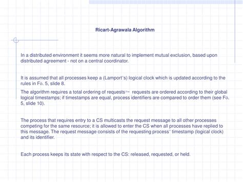 ppt mutual exclusion in distributed systems non token based