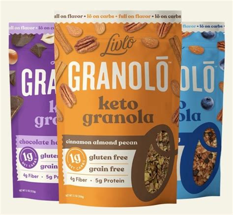 Keto Vegan💕 Livlo Granola Chocolate Hazenutcinnamon Almond Peacan